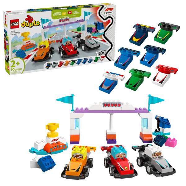 LEGO DUPLO 10445 F1 TEAM RACE CARS AND DRIVERS - Toyworld Frankston