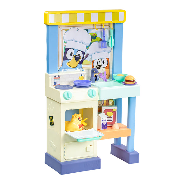 BLUEY - COOK WITH CHEF BLUEY KITCHEN PLAYSET | Toyworld Frankston