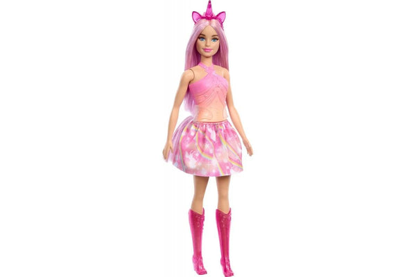BARBIE UNICORN DOLL WITH PINK HAIR AND HORN | Toyworld Frankston