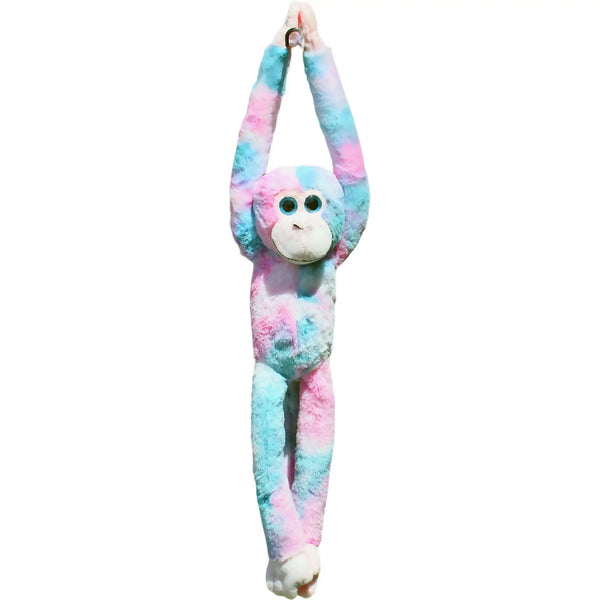 COTTON CANDY HANGING MONKEY - ELISE PINK MULTI - Toyworld Frankston
