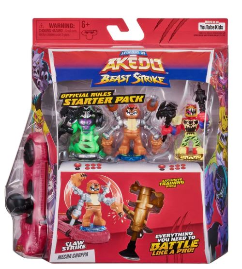 AKEDO BEAST STRIKE STARTER PACK - MECHA CHOPPA | Toyworld Frankston