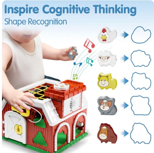 IPLAY ILEARN MUSICAL BARN SORTER PLAYSET - Toyworld Frankston