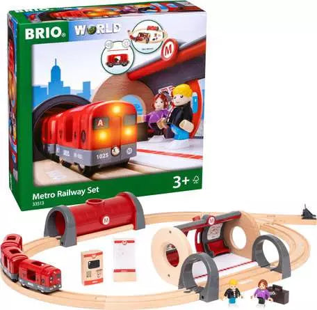 BRIO SET - METRO RAILWAY SET - 20 PIECES | Toyworld Frankston