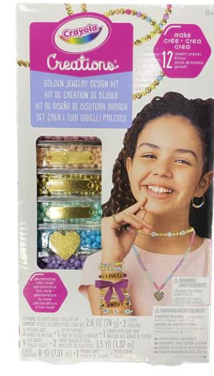 CRAYOLA CREATIONS GOLDEN JEWELRY DESIGN KIT