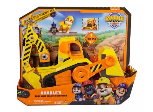 PAW PATROL RUBBLE & CREW RUBBLE'S BARK YARD DELUXE BULLDOZER | Toyworld ...