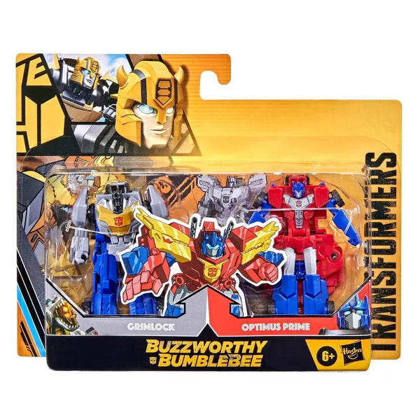 TRANSFORMERS BUZZWORTHY BUMBLE BEE - GRIME LOCK AND OPTIMUS PRIME ...