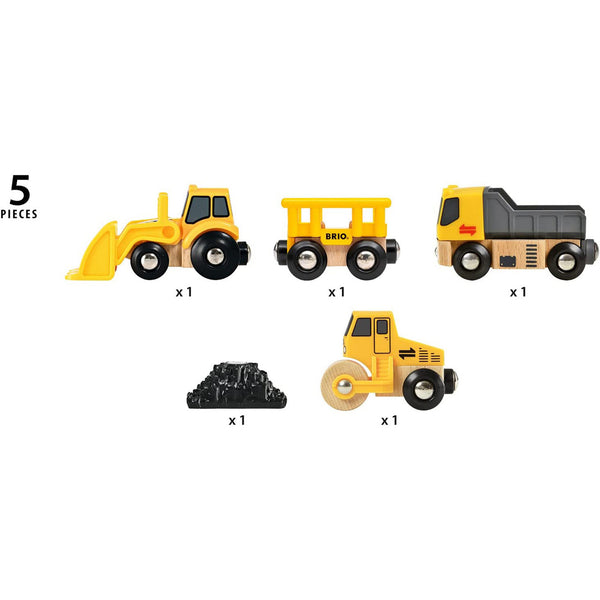 BRIO CONSTRUCTION VEHICLE SET 5 PIECE SET | Toyworld Frankston