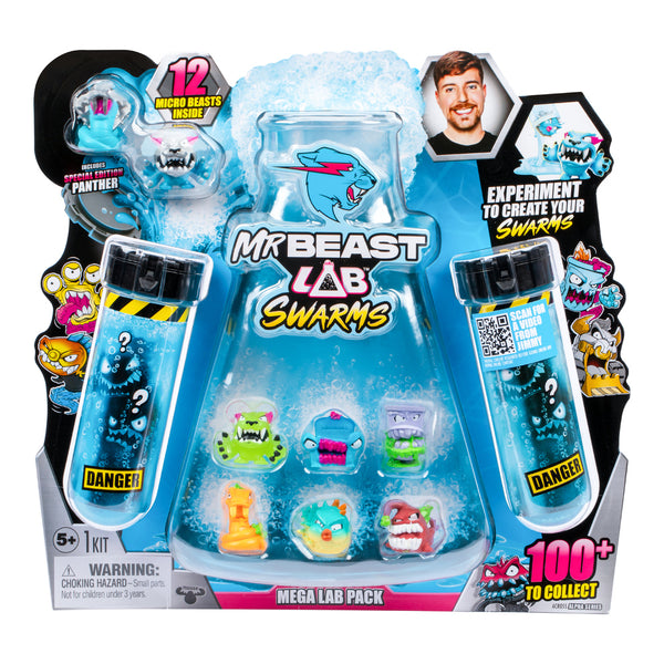 MR BEAST LAB SWARMS - MEGA LAB PACK 12 MICRO BEASTS - Toyworld Frankston