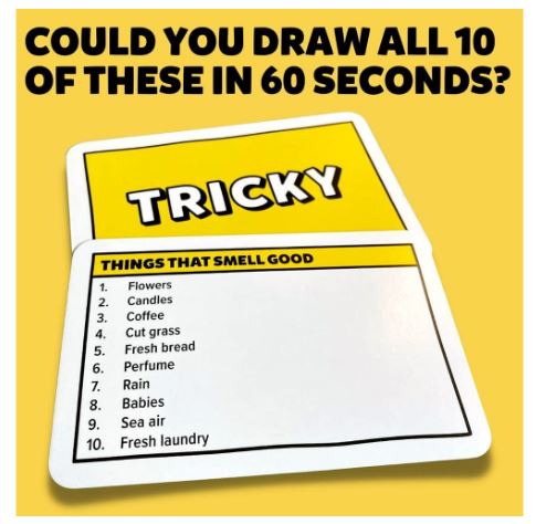SIX SECOND SCRIBBLES - CARD GAME | Toyworld Frankston