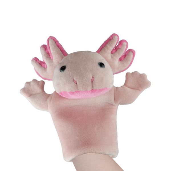 LIL FRIENDS 26CM HAND PUPPET - AXOLOTL | Toyworld Frankston