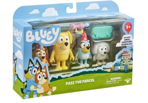 BLUEY FIGURE PACK - PASS THE PARCEL | Toyworld Frankston