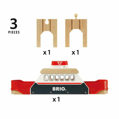 BRIO VEHICLE - FERRY SHIP - 3 PIECES - Toyworld Frankston
