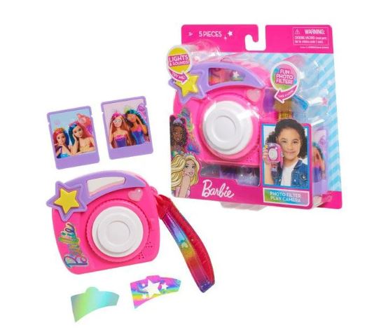 BARBIE 5 PIECE PHOTO FILTER PLAY CAMERA | Toyworld Frankston