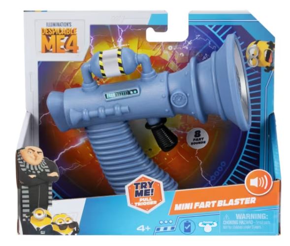 DESPICABLE ME 4 - MINI FART BLASTER | Toyworld Frankston