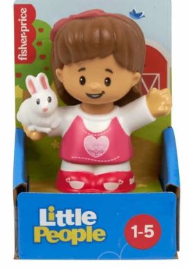 FISHER PRICE LITTLE PEOPLE SINGLE PACK - GIRL WITH RABBIT | Toyworld ...