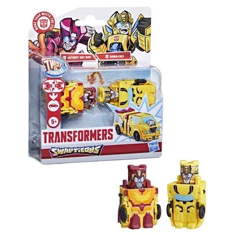 TRANSFORMERS SWAPTICONS - AUTOBOT HOTROD & BUMBLEBEE - Toyworld Frankston