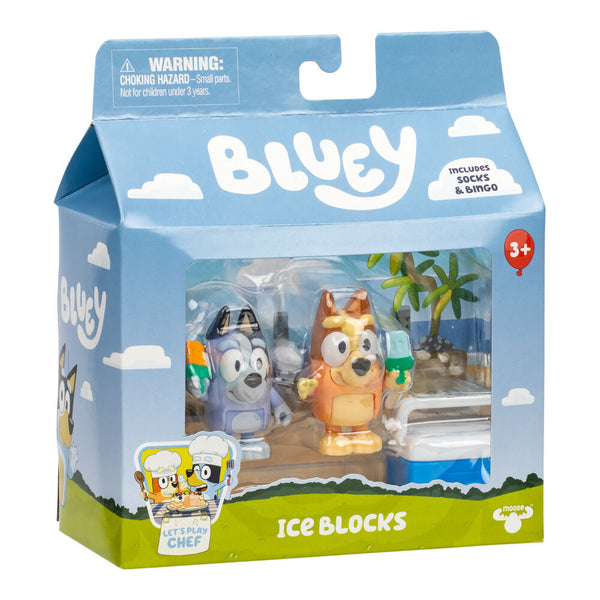 BLUEY FIGURE 2 PACK - ICE BLOCKS | Toyworld Frankston