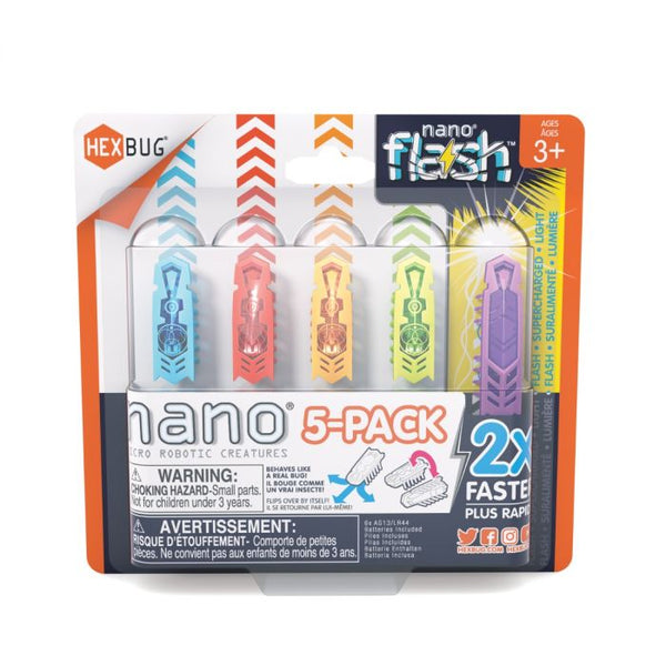 HEX BUG FLASH NANO 5 PACK | Toyworld Frankston