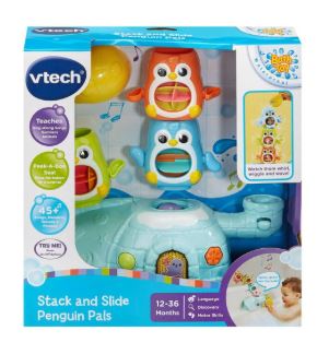 VTECH STACK AND SLIDE PENGUIN PALS | Toyworld Frankston