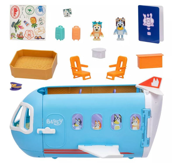 BLUEY - 3-IN-1 TRANSFORMING PLANE PLAYSET - Toyworld Frankston