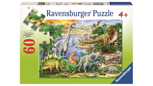 RAVENSBURGER PUZZLE - PREHISTORIC LIFE 60 PIECE | Toyworld Frankston