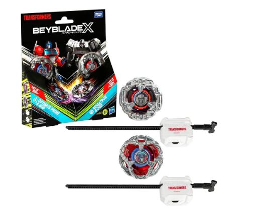 BEYBLADE X TRANSFORMERS COLLAB MULTIPACK - OPTIMUS PRIME 4-60P AND ...