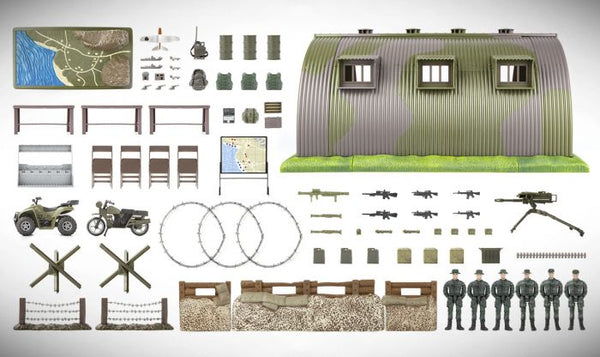 WORLD PEACEKEEPERS MILITARY BASE PLAYSET 102 PIECES | Toyworld Frankston