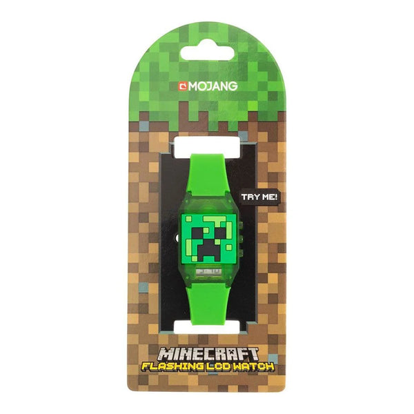 MINECRAFT - DIGITAL LIGHT UP WATCH - Toyworld Frankston