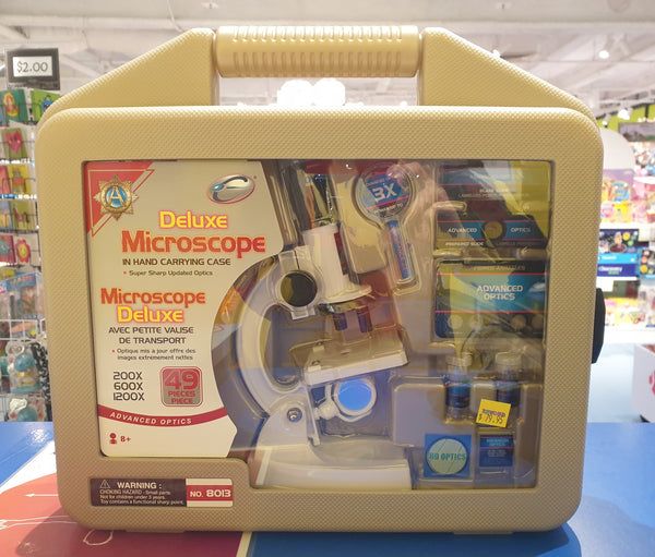 DELUXE MICROSCOPE SET W/CASE - Toyworld Frankston