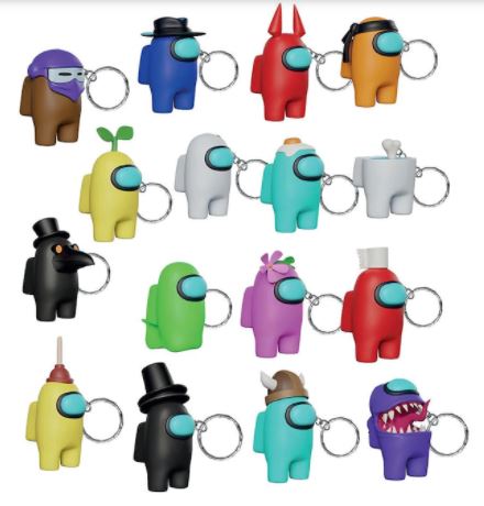 AMONG US FIGURAL KEYCHAIN