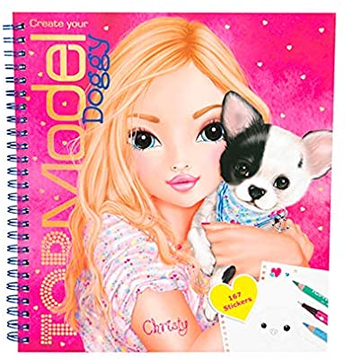 TOP MODEL DOGGY COLOURING BOOK