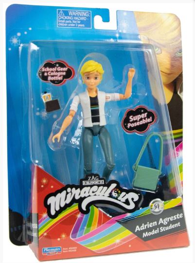 MIRACULOUS LADYBUG 'ADRIEN' MODEL STUDENT FASHION DOLL | Toyworld Frankston