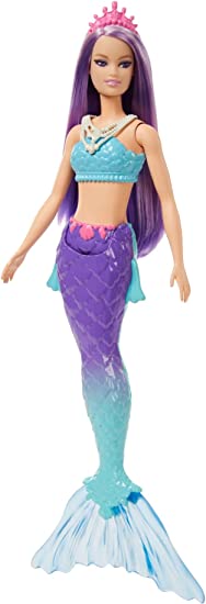 BARBIE DREAMTOPIA DOLL ASST - BLUE TOP W/ PURPLE HAIR