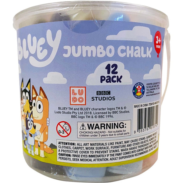 BLUEY CHALK 12 PACK | Toyworld Frankston