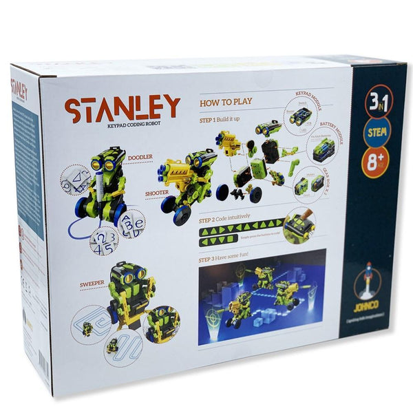 STANLEY: 3-IN-1 KEYPAD CODING ROBOT | Toyworld Frankston
