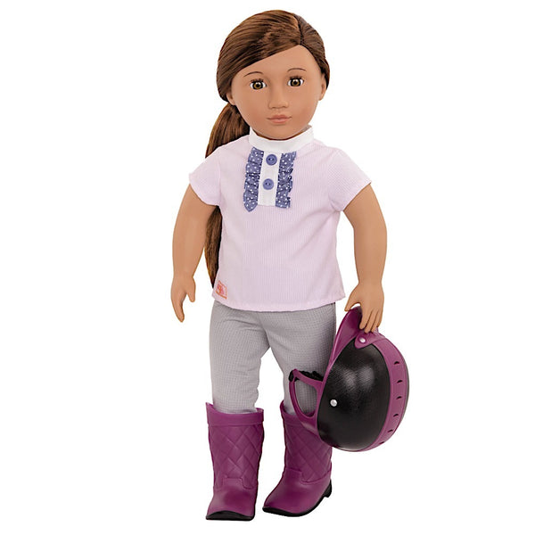 OUR GENERATION DOLL W/ RIDING OUTFIT - ELLIANA BROWN
