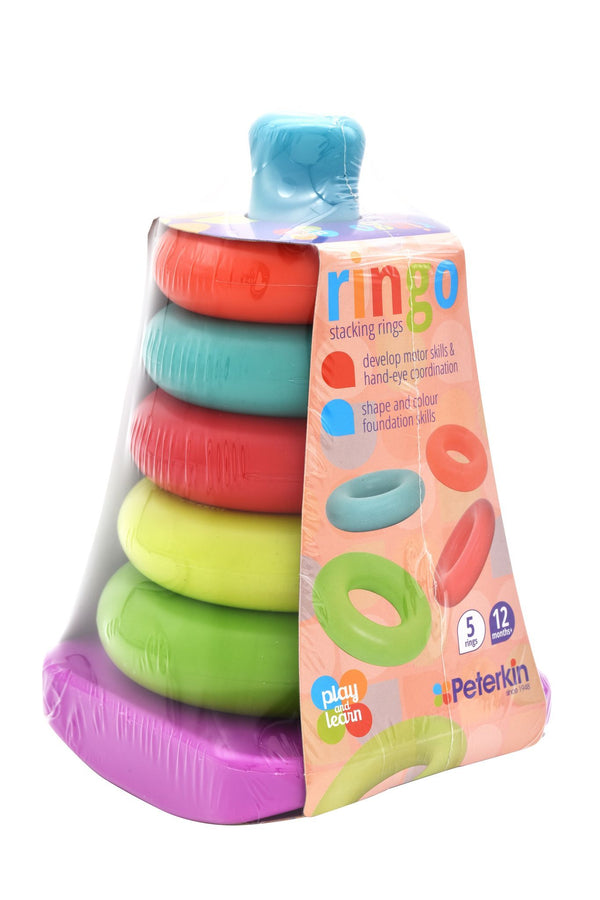 PLAY AND LEARN RINGO STACKING RINGS | Toyworld Frankston