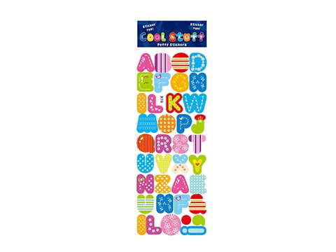 PUFFY STICKERS ALPHABET PUFFY STICKERS ALPHABET