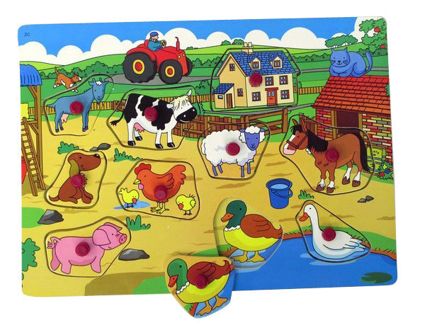 FIRST LEARNING WOODEN PIN PUZZLE ASSORTMENT | Toyworld Frankston