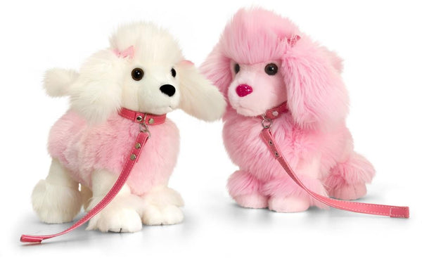 DOG WITH LEAD POODLE 30CM | Toyworld Frankston