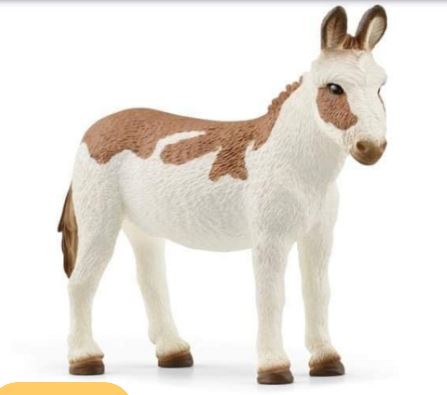 SCHLEICH - AMERICAN SPOTTED DONKEY | Toyworld Frankston