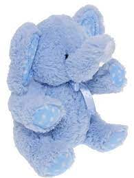 AURORA BABY BLUE ELEPHANT PLUSH | Toyworld Frankston