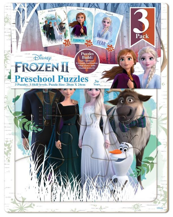 FROZEN 2 PRESCHOOL 3 PACK PUZZLES - Toyworld Frankston