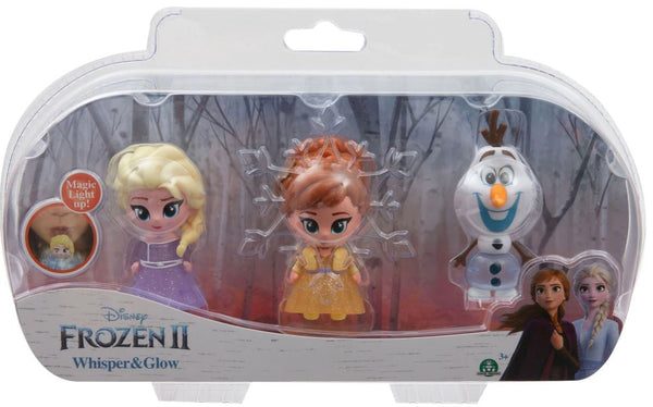 FROZEN 2 MINI GLOW DOLL FIGURES - 3 PACK
